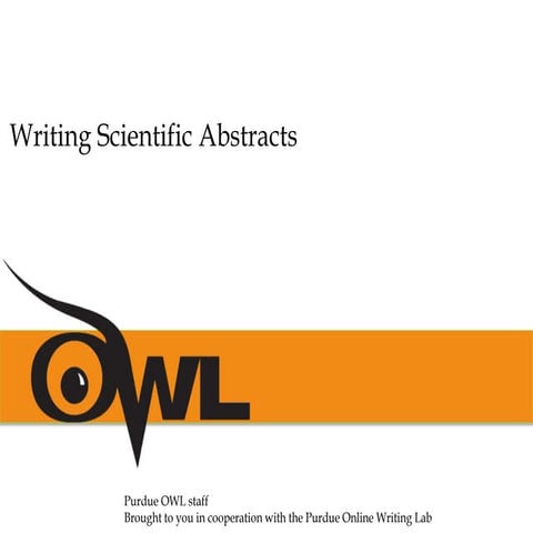 writing scientific abstracts | PPTX