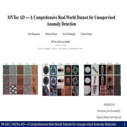 Mvtec Ad A Comprehensive Real World Dataset For Unsupervised Anomaly