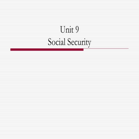 2007 Social Security Consumer Math | PPT