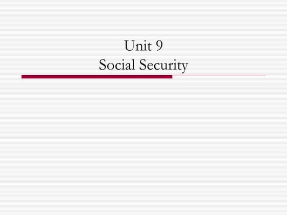 The Future of Social Security | PDF