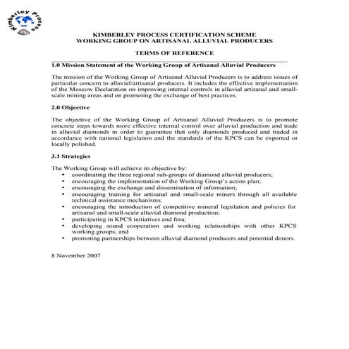 2007 WGAAP Terms Of Reference | PDF