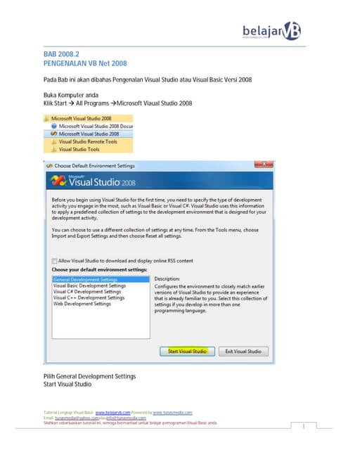 2008.1 cara instal vb 2008 | PDF