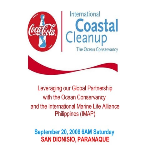 2008 Coke International Coastal Cleanup Final V Sept 11 2008 | PPT