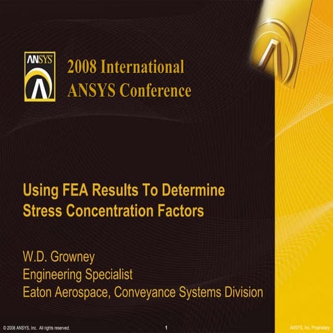 2008 int-ansys-conf-methodology-stress-factors | PDF