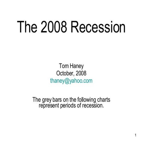 2008 Recession | PPT