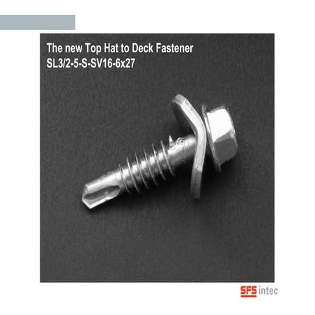 SFS intec fasteners for metal construction | PPT