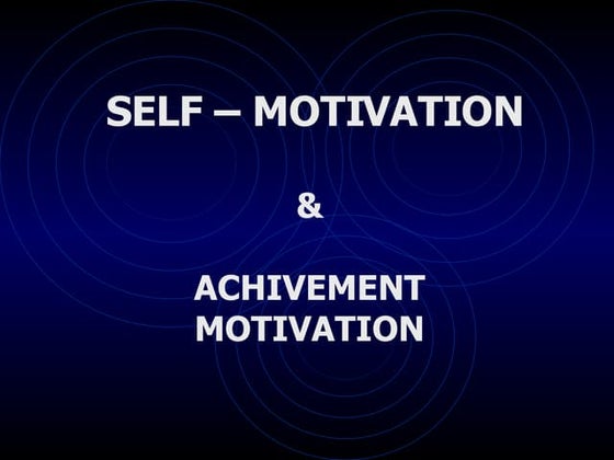 Positive Self Motivation | PPT