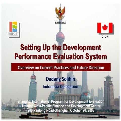 Setting Up the Development Performance Evaluation System Overview on ...