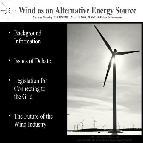 Wind As An Alternative Energy Source | PDF