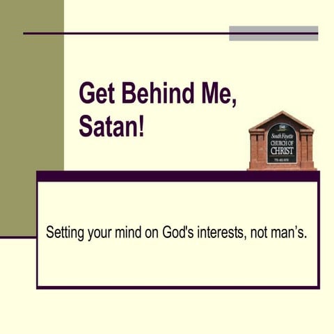Get Behind Me, Satan! | PPS