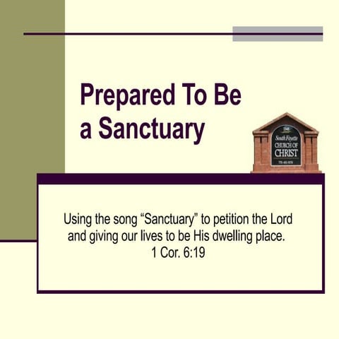 Prepared To Be a Sanctuary | PPS