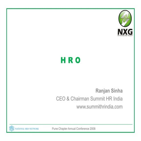 Human Resource Outsourcing (HRO) | PDF