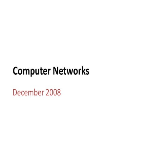 Computer Networks: An Introduction | PPT