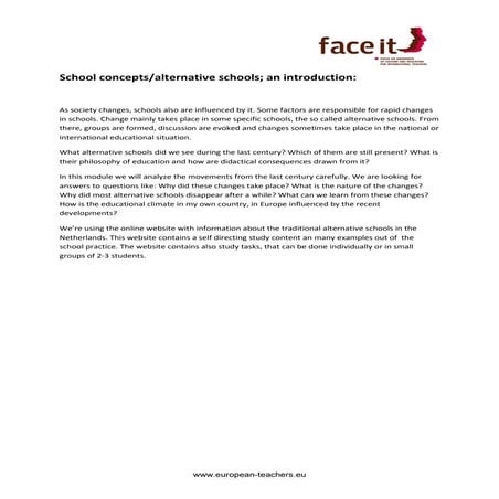 School concepts/alternative schools; an introduction | DOC