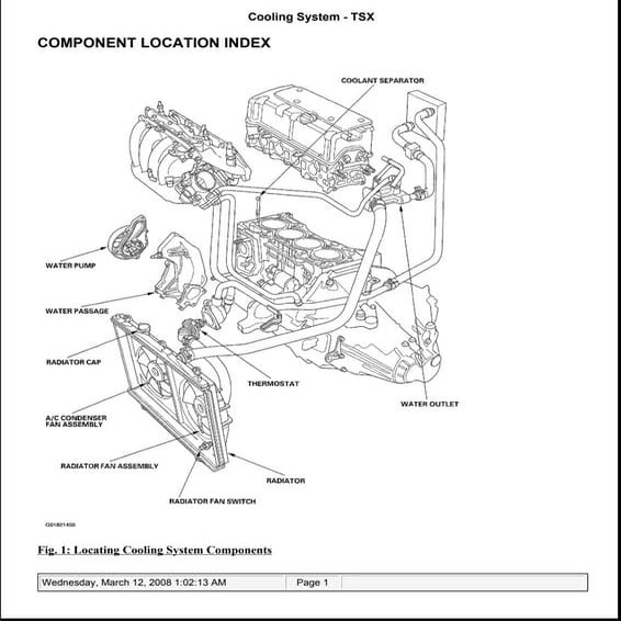 2008 acura tsx service repair manual | PDF