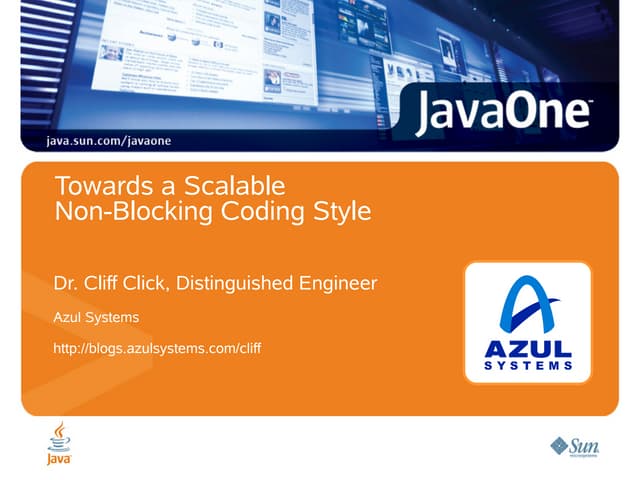 Towards A Scalable Non Blocking Coding Style Ppt 5843