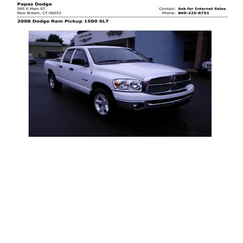 2008 dodge ram pickup 1500 Hartford CT | PDF