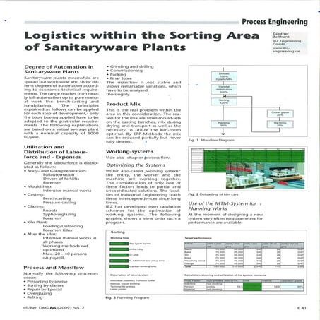 Logistics within the Sorting Area od Sanitaryware Plants | PDF