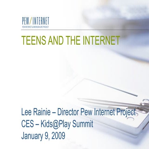 Teens and the Internet | PPT
