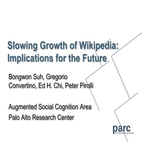 Wikipedia Slowing Growth and Models | PPTX | Web Development | Internet