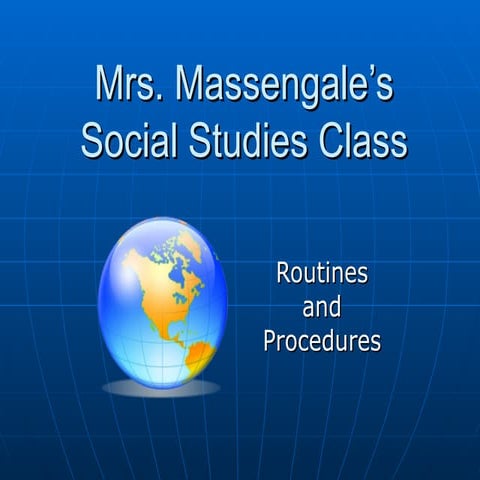 2009 10 Classroom Routine And Procedures | PPT