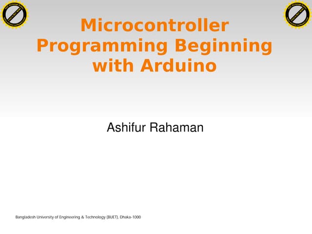 Arduino Basics Ppt