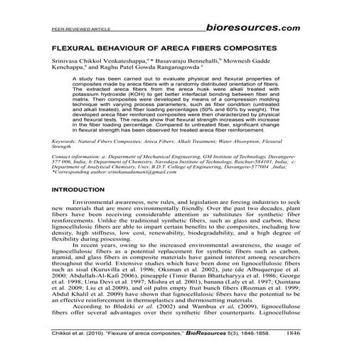2009 2010-flexural behaviour of areca fiber composites | PDF