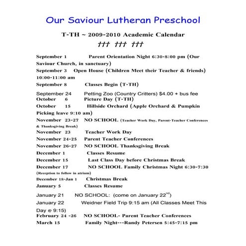 Slp school calendar | PDF