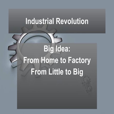 The Industrial Revolution Notes | PPT