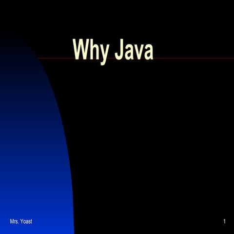 Why Java | PPT