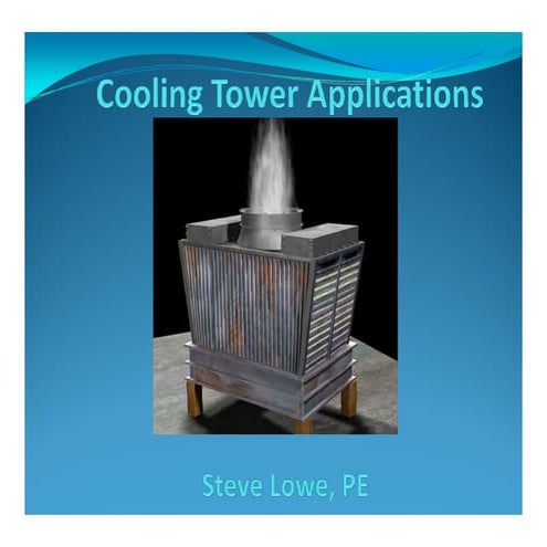 Cooling Tower Applications | PPT