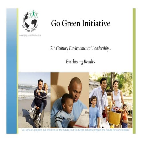 2009 Go Green Initiative Overview | PDF | Environmental Services ...