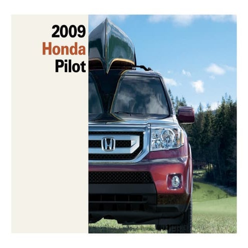 2009 Honda Pilot Brochure | PDF