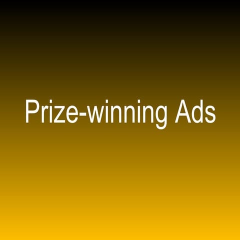 Prize Winning Ads | PPS