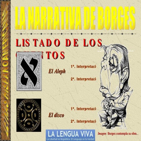 LA NARRATIVA DE JORGE LUIS BORGES | PPT