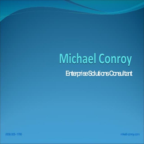 Mjconroy presentations