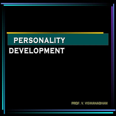 personality development | PPT