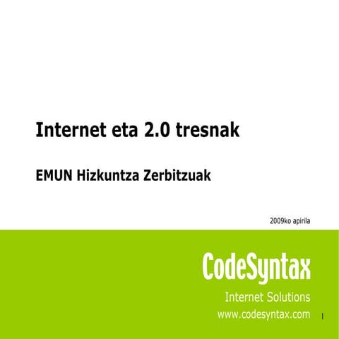 Internet eta Web 2.0 tresnak | ODP