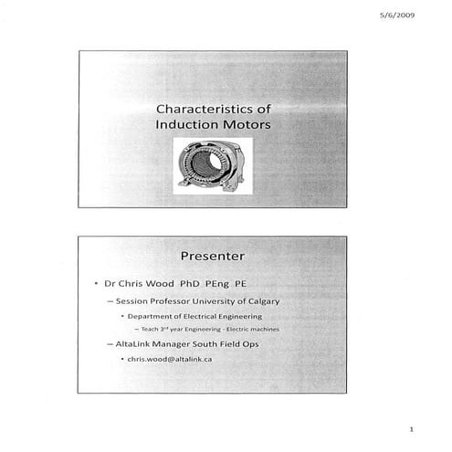Characteristics of Induction motors | PDF