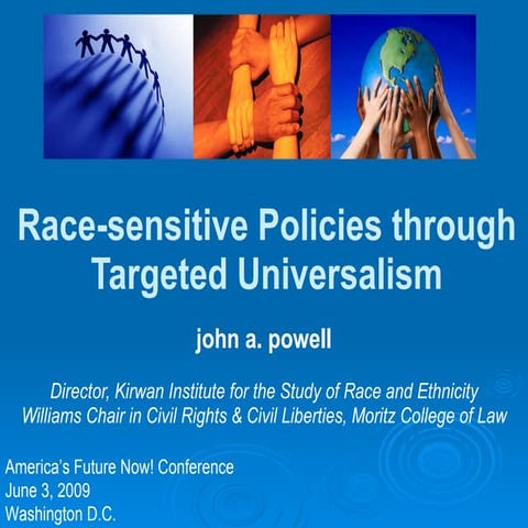 Race-sensitive Policies through Targeted Universalism | PPT