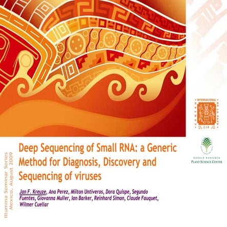 Deep Sequencing of Small RNA: a Generic Method for Diagnosis, Discovery ...