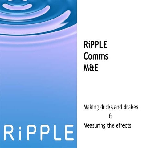 RiPPLE project communication and M&E | PPT