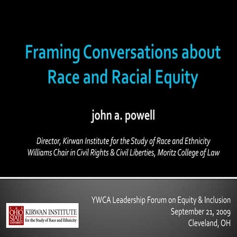 Framing Conversations about Race and Racial Equity | PPT