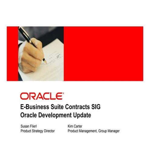 2009 Oracle Open World SIG Contracts Update | PDF