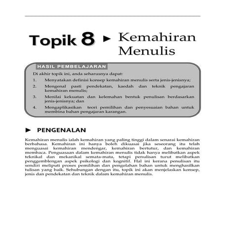 Contoh penulisan reflektif | PDF