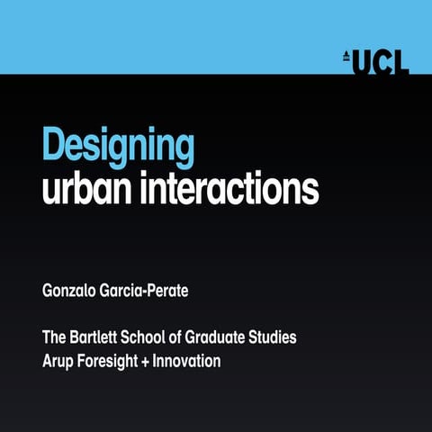 Designing urban interactions | PDF