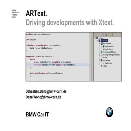 ARText - Driving Developments with Xtext | PDF