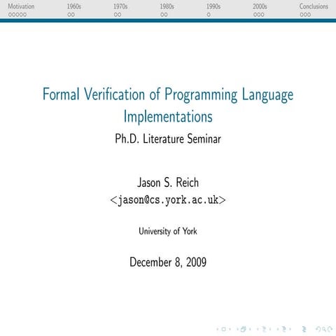 Formal Verification Of Programming Languages Pdf Web Development 8668
