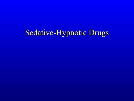 Sedatives | PPT