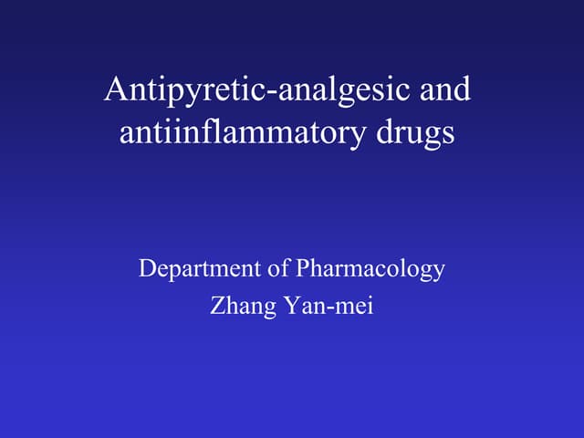 Antipyretics | PPTX